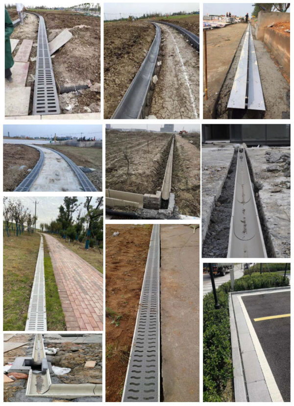 U-Shaped Resin Drainage Ditch - RoadSky